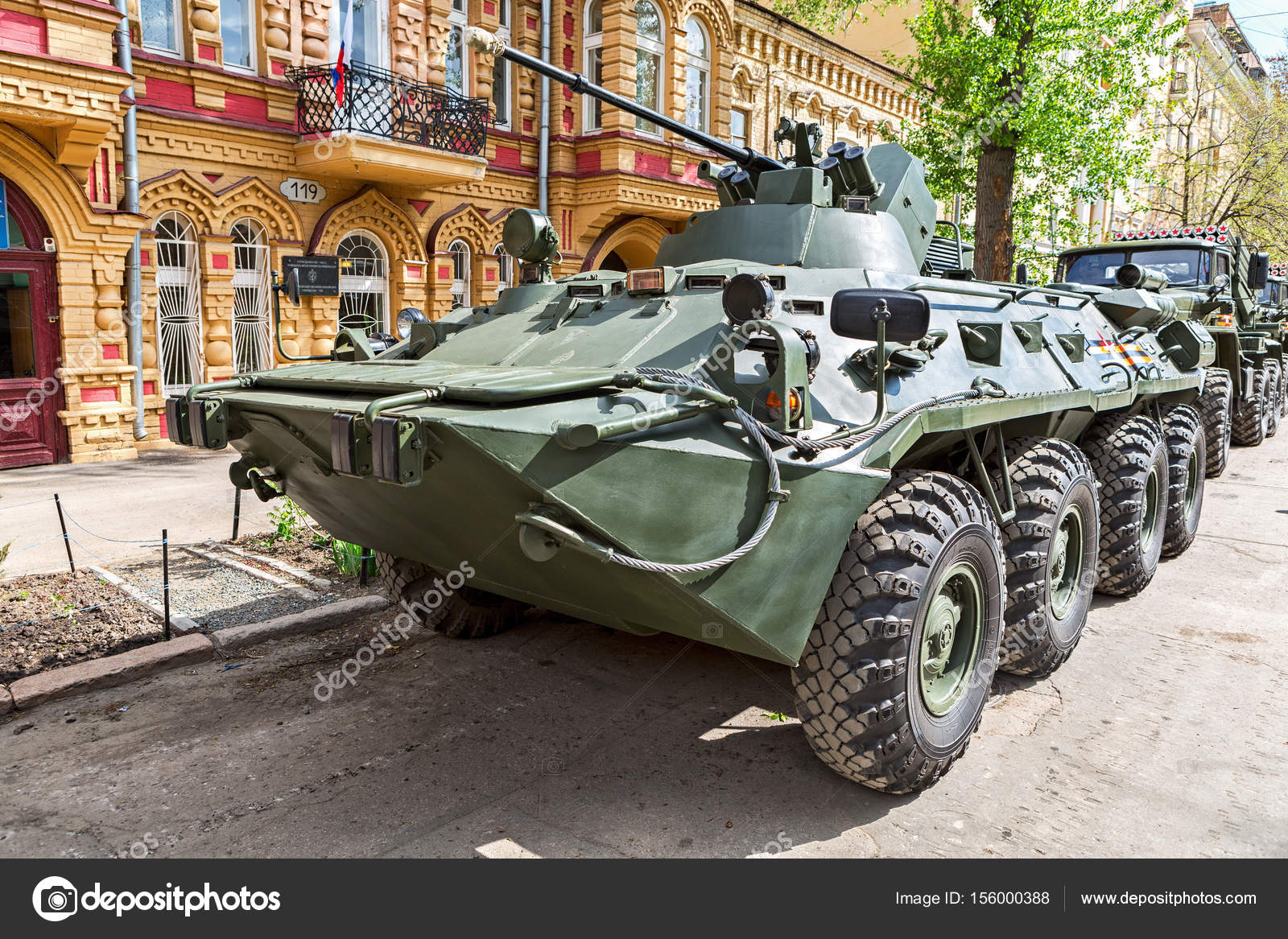 Russian Army BTR-82A wheeled armoured vehicle personnel carrier – Stock ...