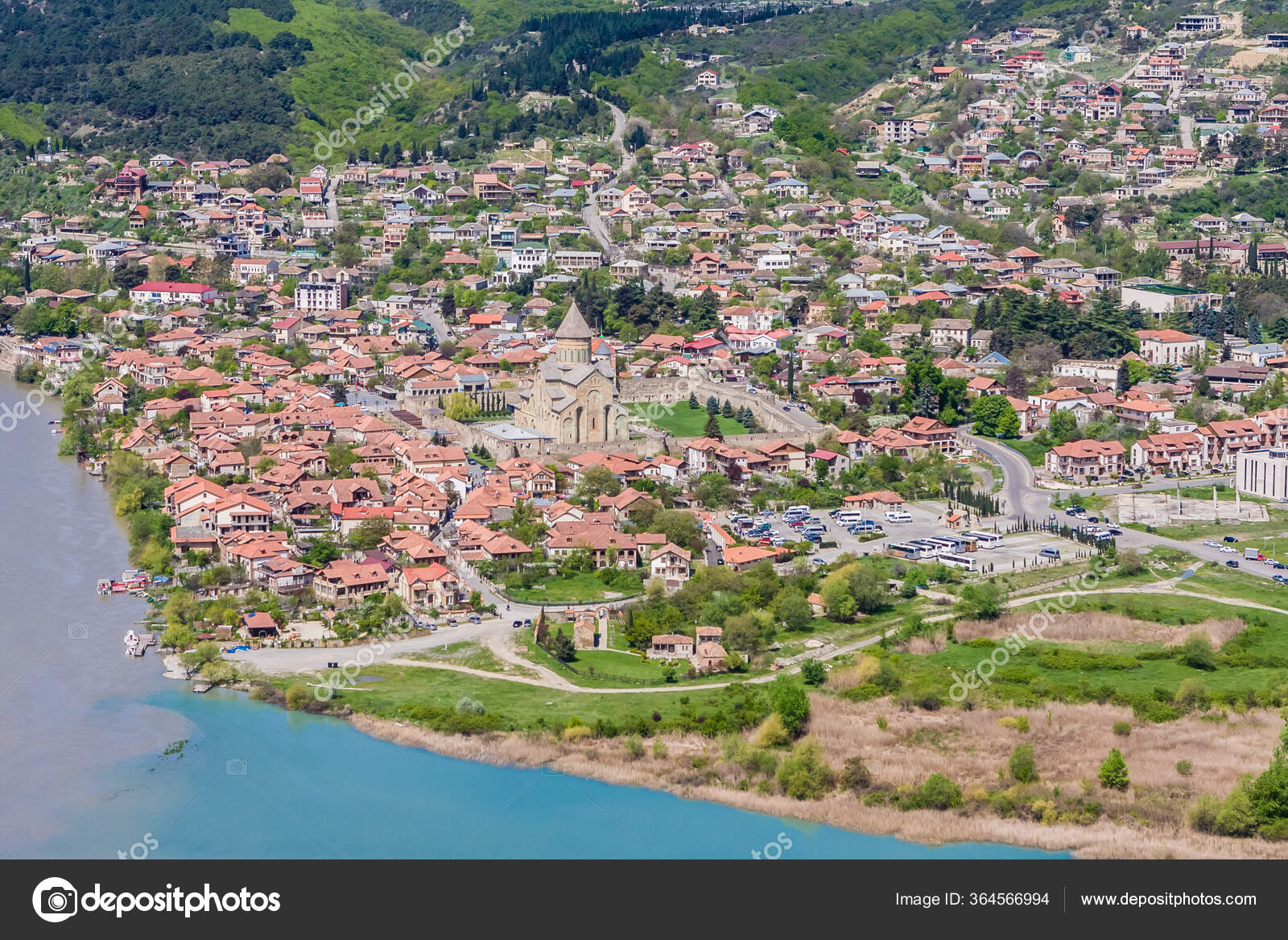 View Unesco Heritage Site Town Mtskheta Samtavro Monastery Historic ...