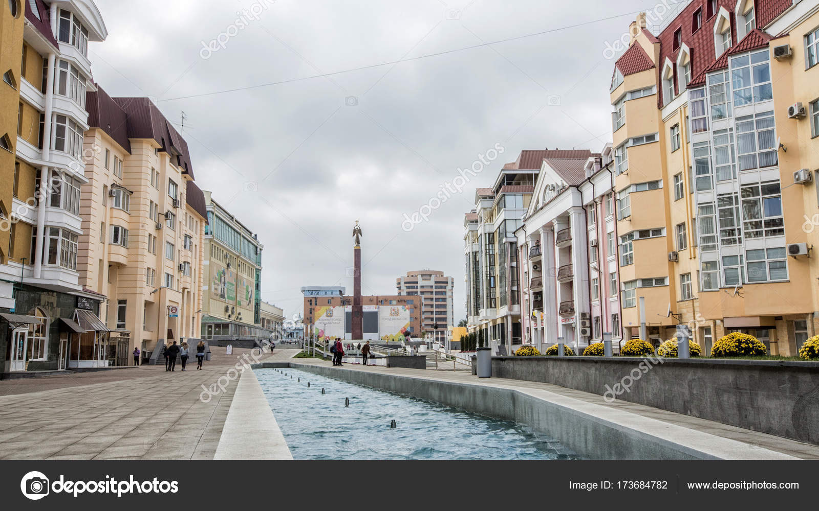 Stavropol, Russia - October, 2017: Tall in the sky above Stavropol ...