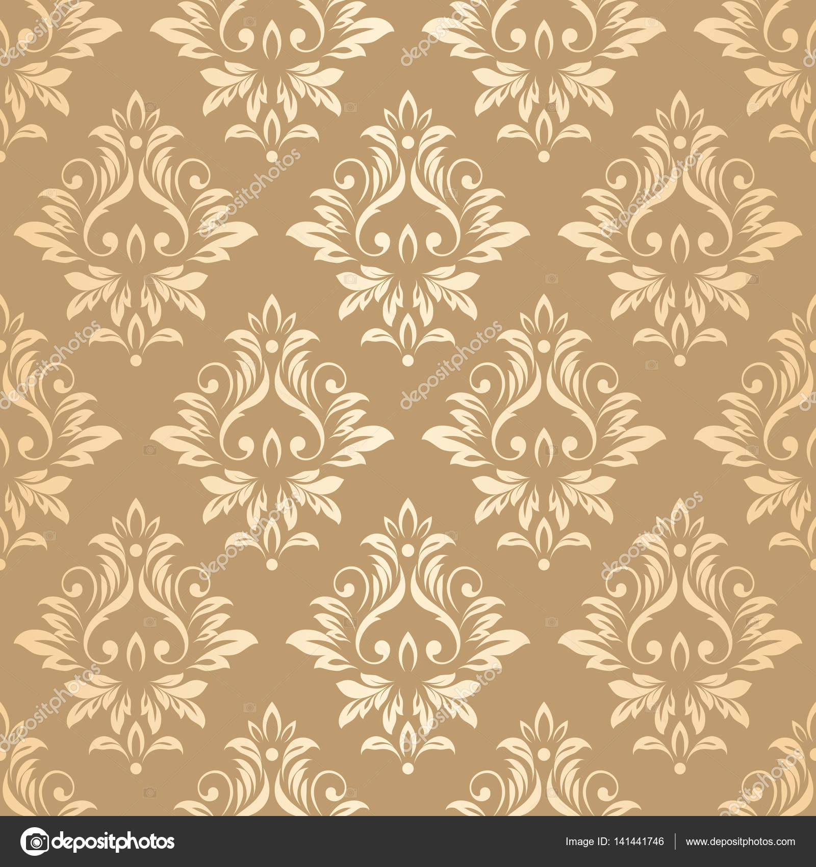 Gold Damask Wallpaper Patterns