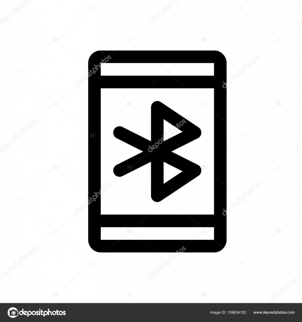 Bluetooth enabled phone icon Stock Vector Image by ©get4net #159634102