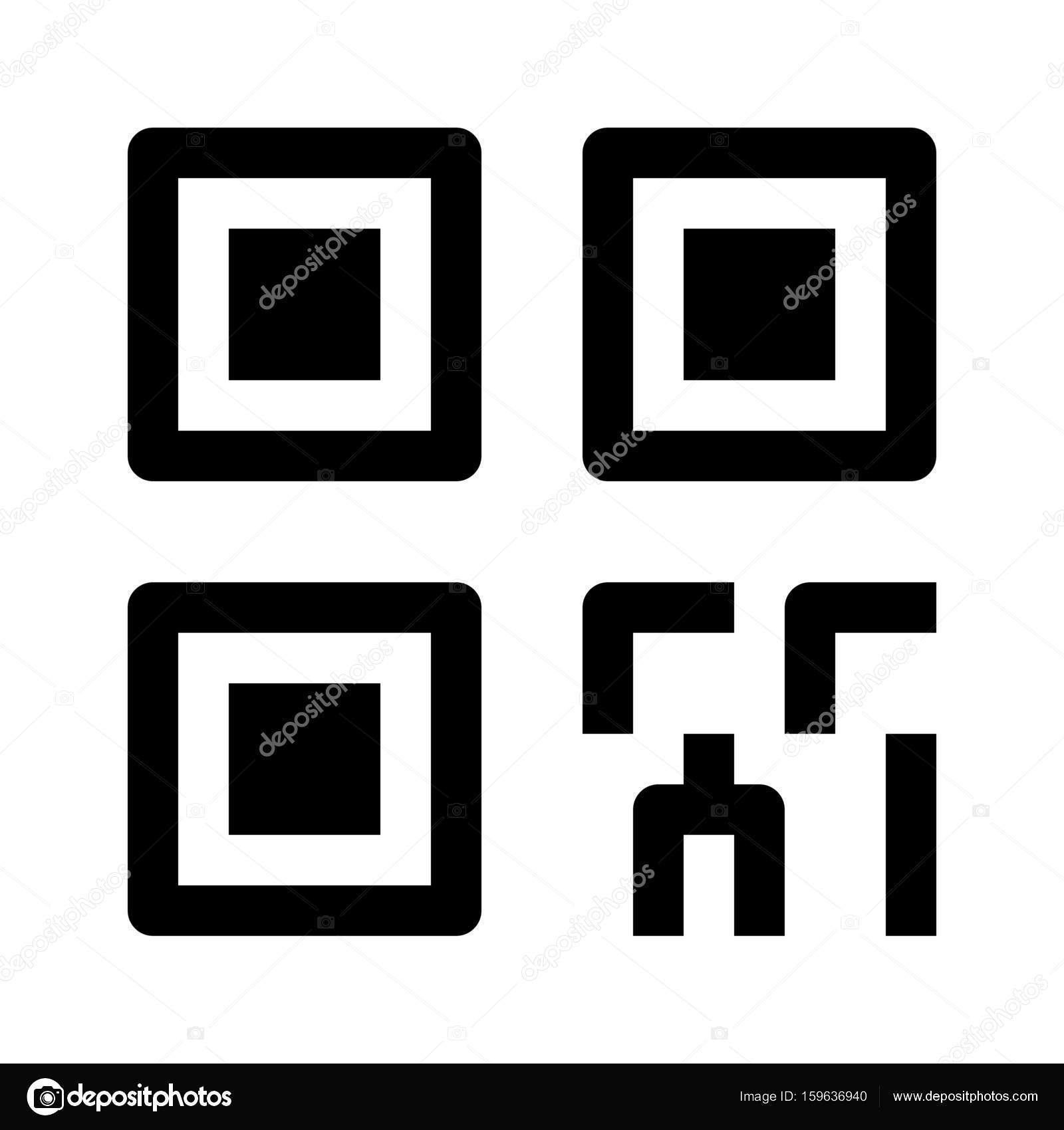 Qr Code Icon Vector