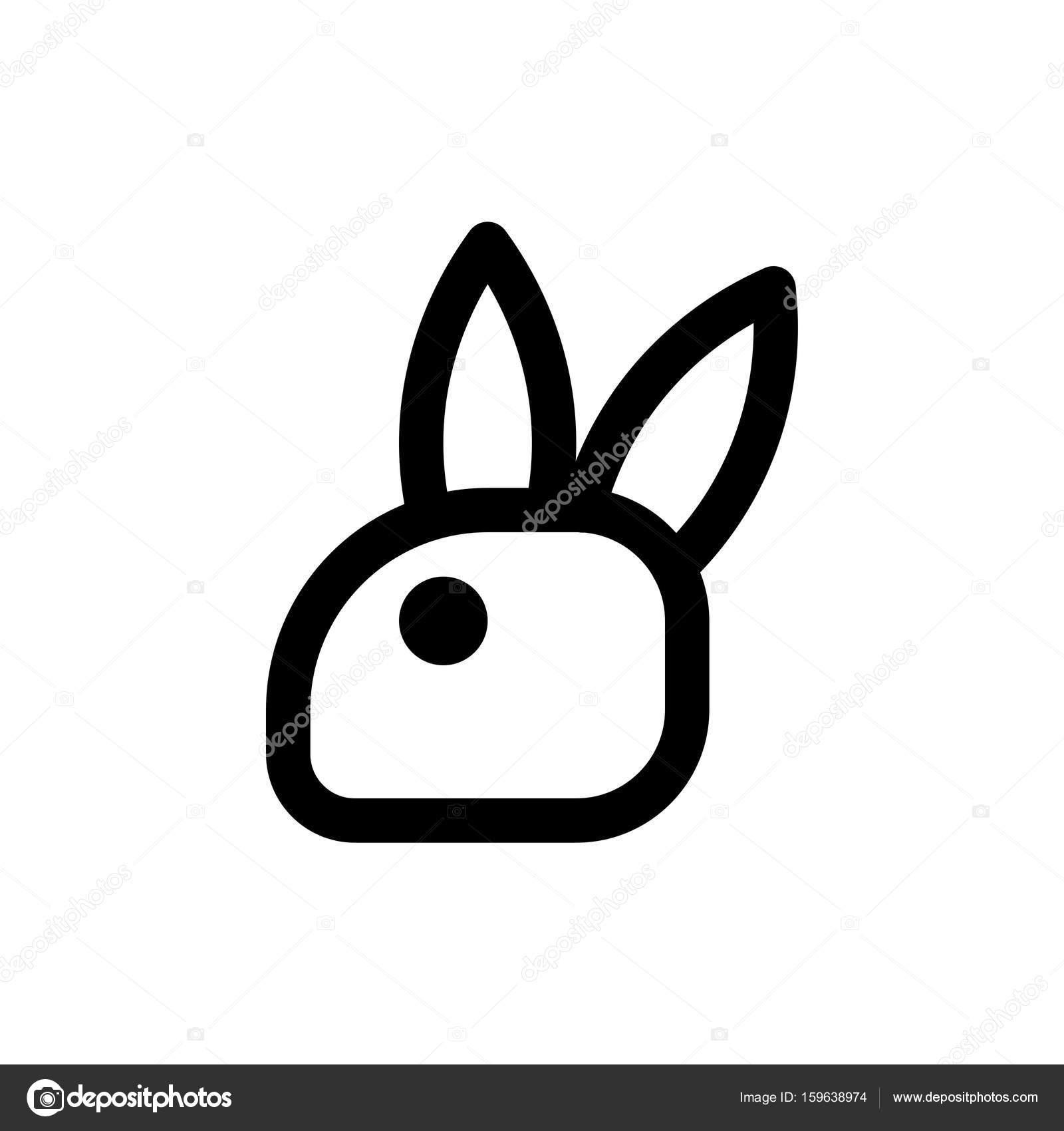 Rabbit head icon Stock Vector by ©get4net 159638974