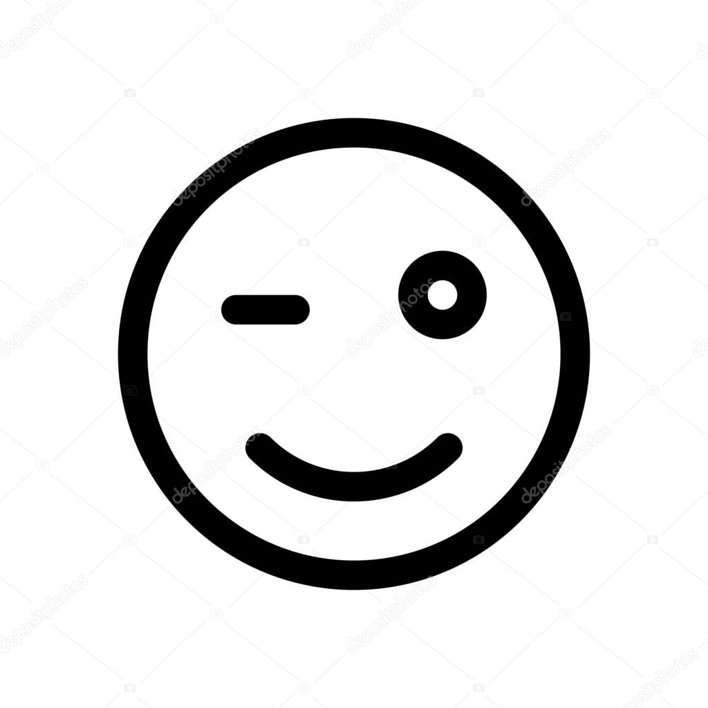 Winking emoji icon — Stock Vector © get4net #159637472