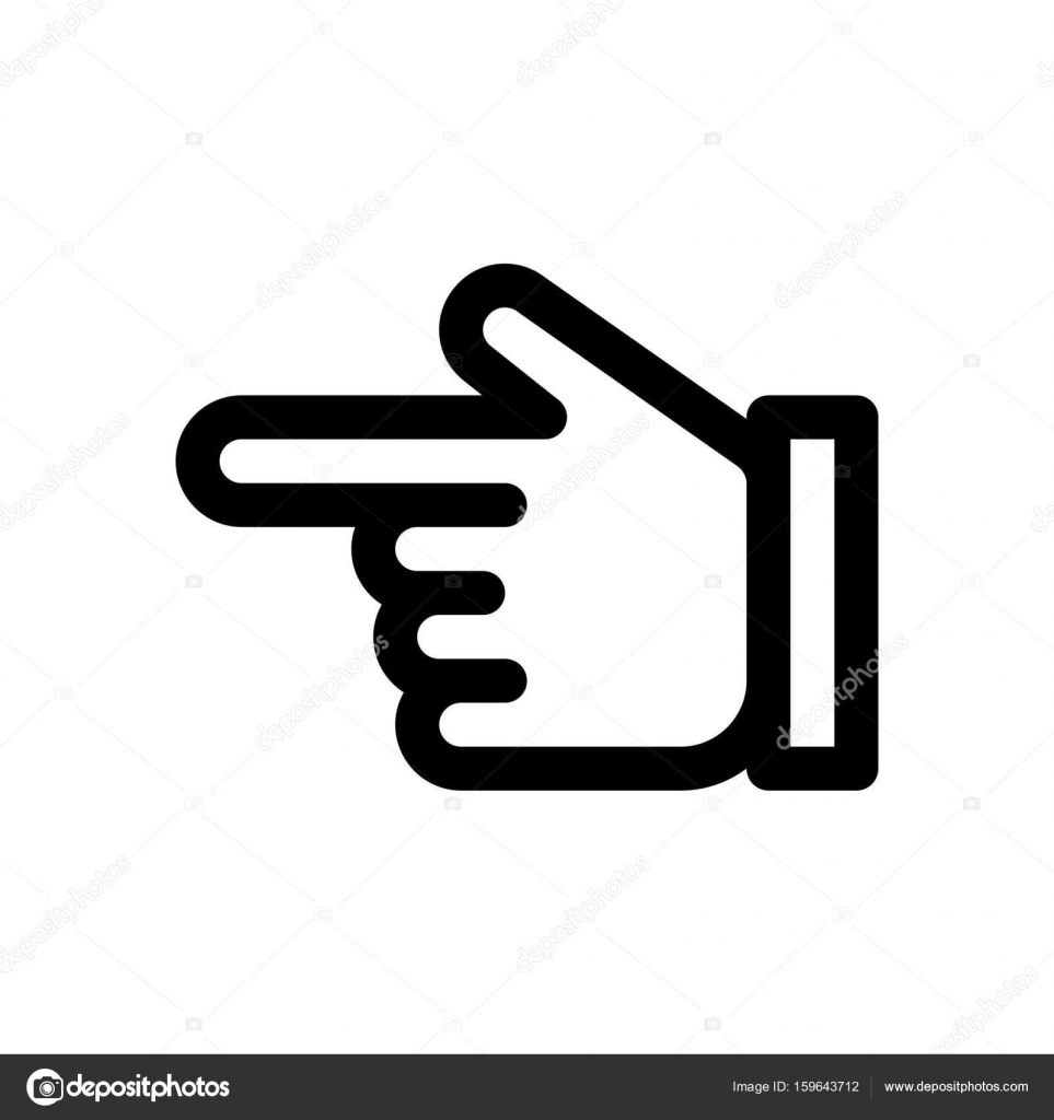 Backhand pointer icon Stock Vector Image by ©get4net #159643712