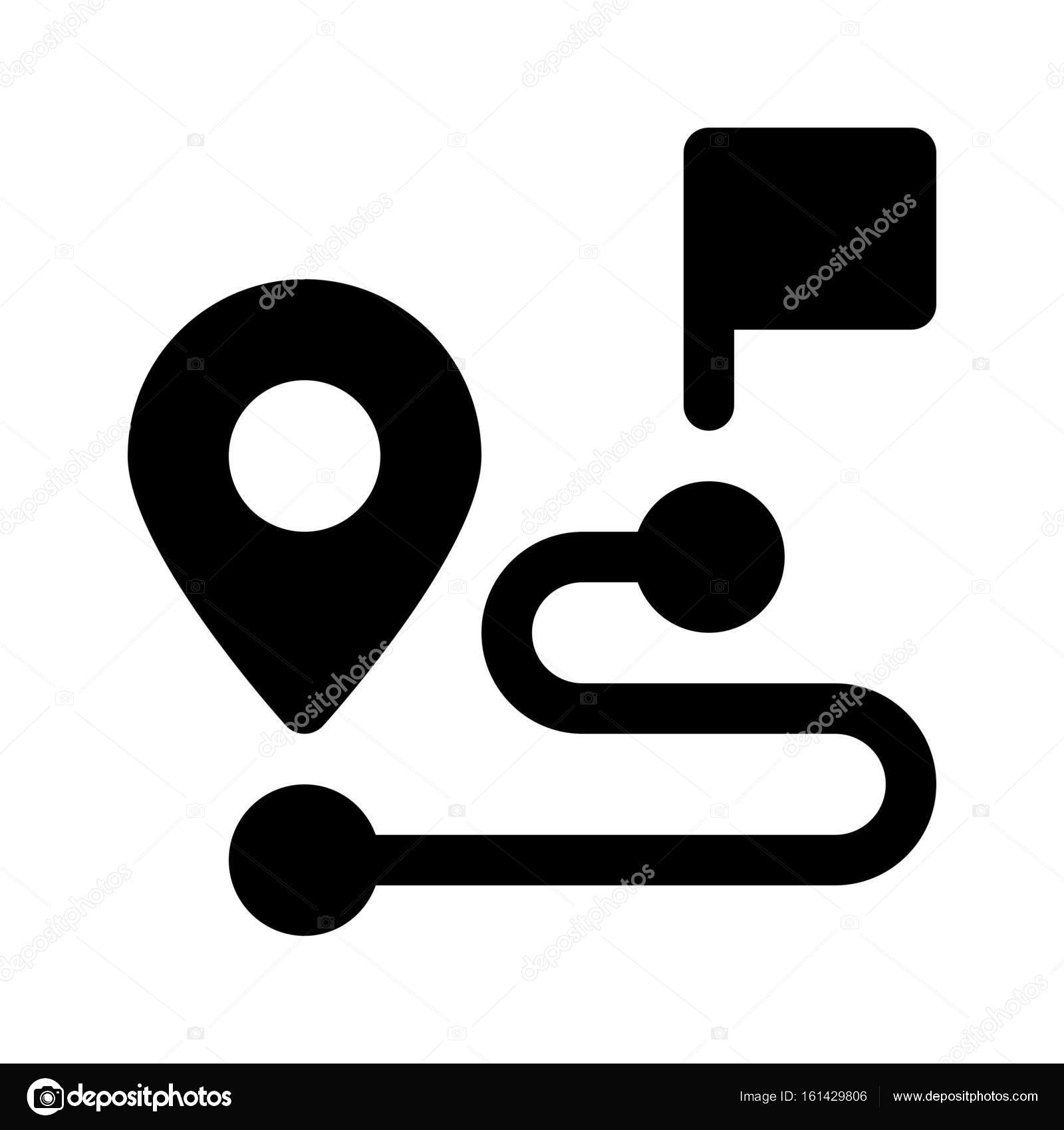 Navigation path icon Stock Vector Image by ©get4net #161429806