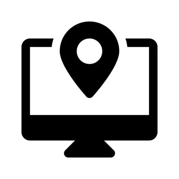 Laptop location icon Stock Vector by ©get4net 161428606
