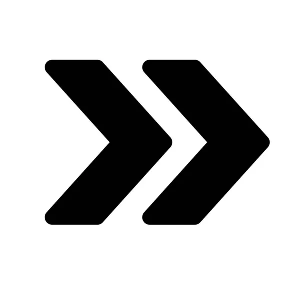 Double Chevron Arrows Colorful Vector Illustration Stock Vector Image ...