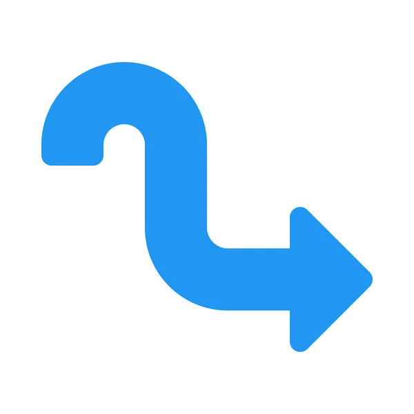 Winding Direction Sign Vector Icon Design Stock Vector Image by ...