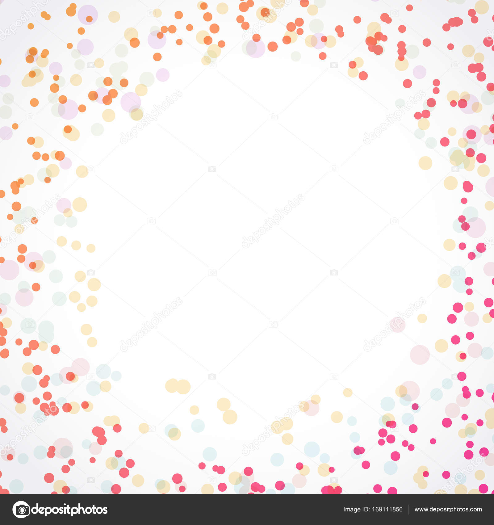 Colorful circle bright border pattern background Stock Vector by ...