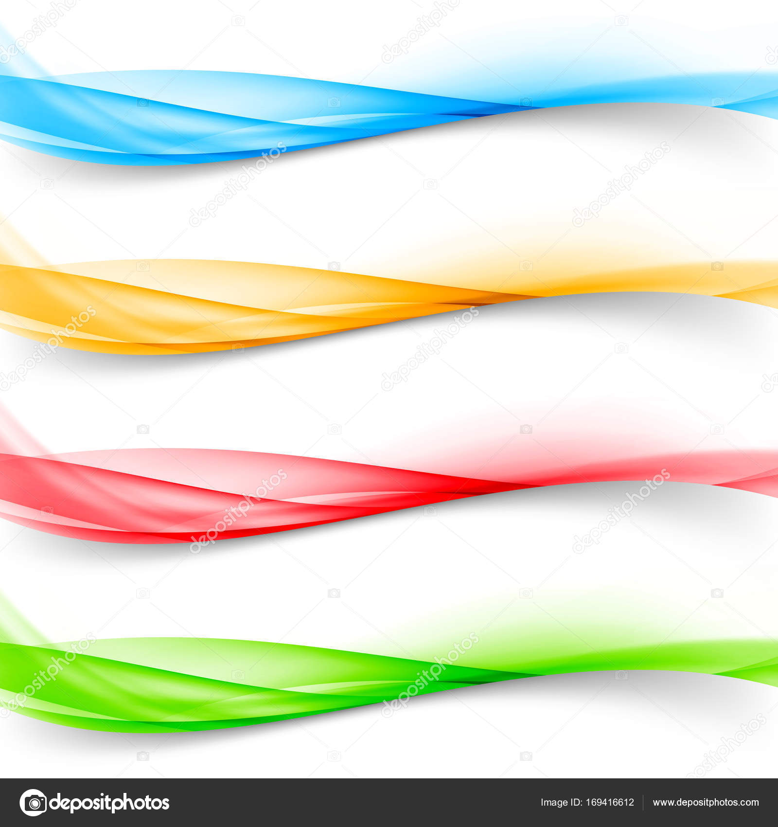 Soft bright colorful web border layout set Stock Vector Image by ...