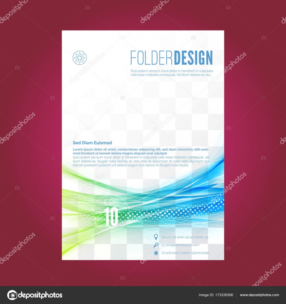 Blue lines folder design Stock Vector Image by ©phyZick #173339306