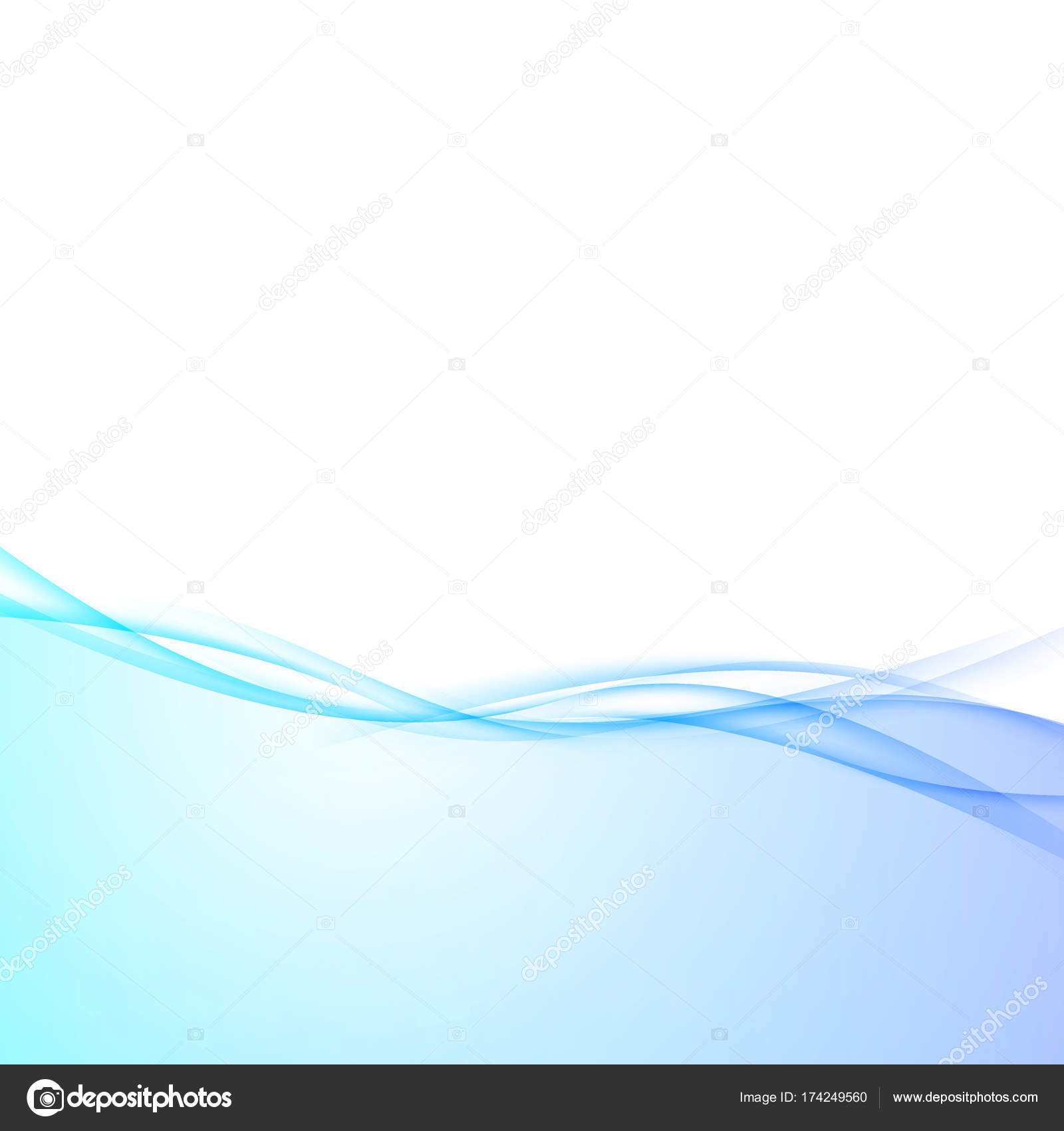 Business bright blue abstract border card layout Stock Vector by ...