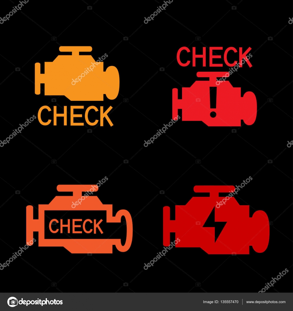 Check Engine Vector