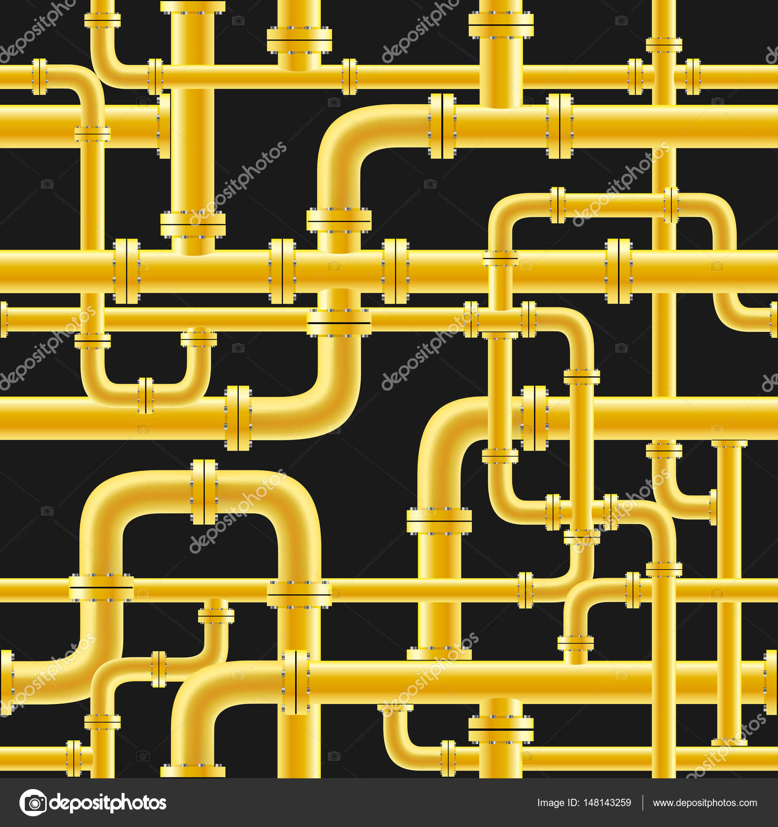 Gas pipe seamless Stock Vector Image by ©romvo79 #148143259