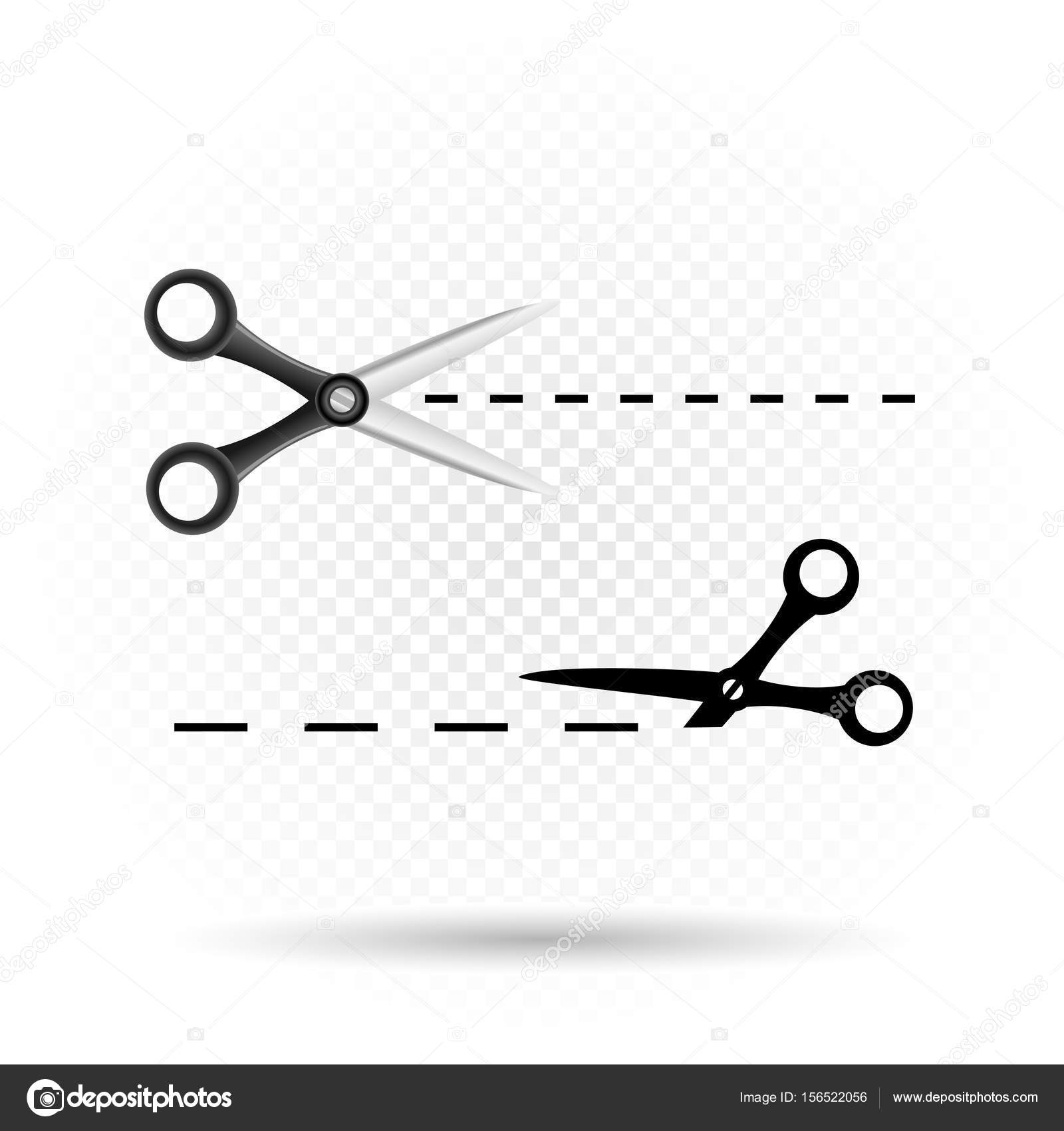 Scissors line cut template Stock Vector Image by ©romvo79 #156522056