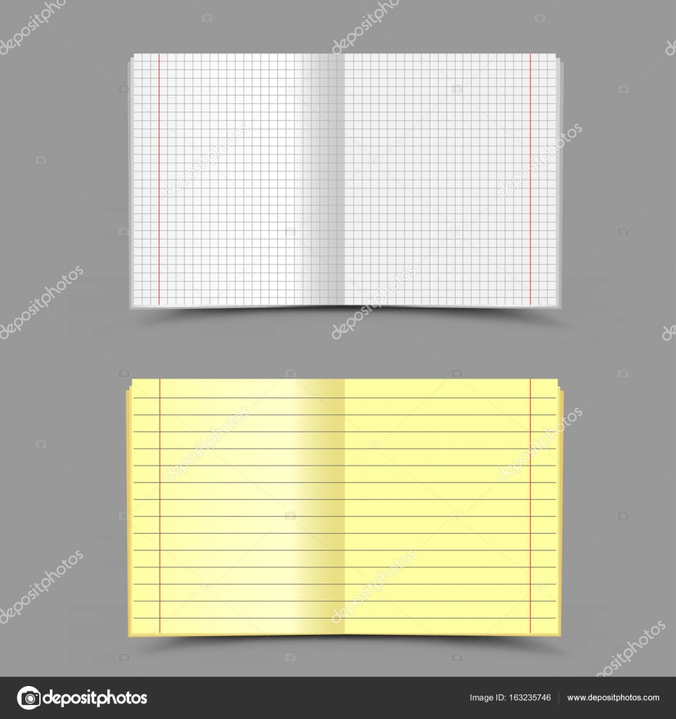 School notebook gray background Stock Vector by ©romvo79 163235746 School notebook gray background Stock Vector by ©romvo79 163235746