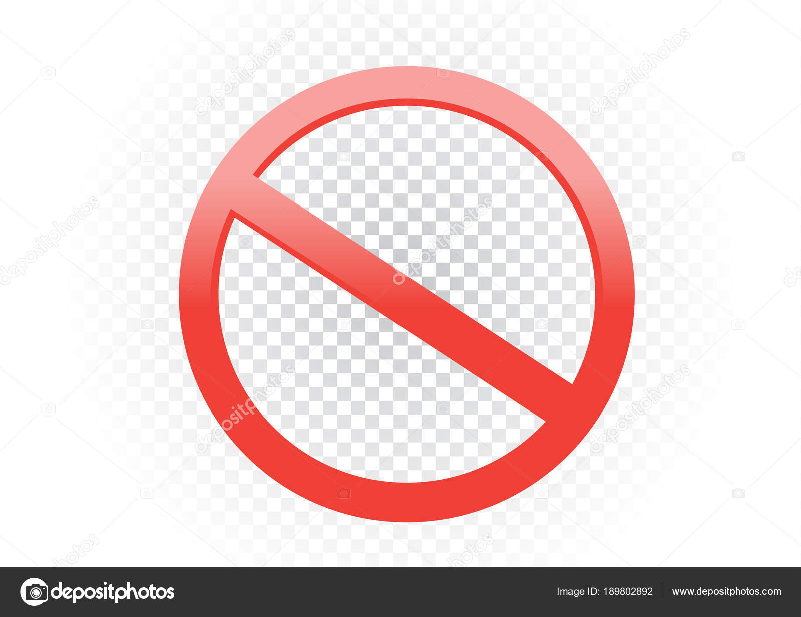Red forbid ban sign symbol transparent Stock Vector Image by ©romvo79 ...