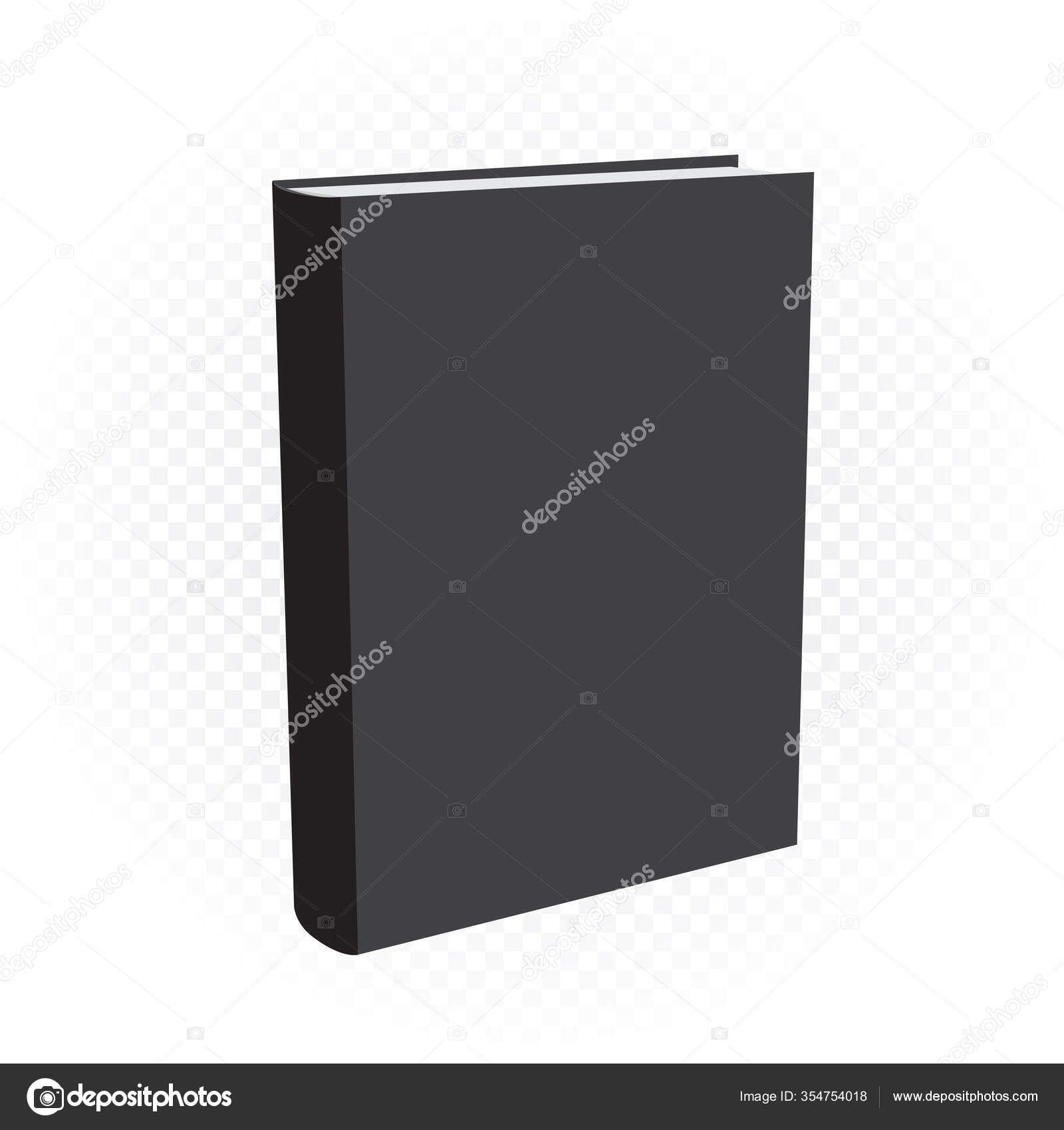 Black book template mockup Stock Vector Image by ©romvo79 #354754018
