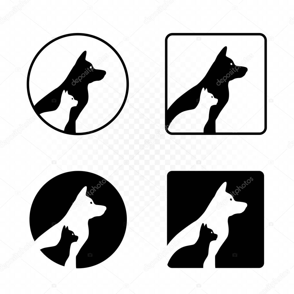 símbolo de signo de perros y gatos icono 2025