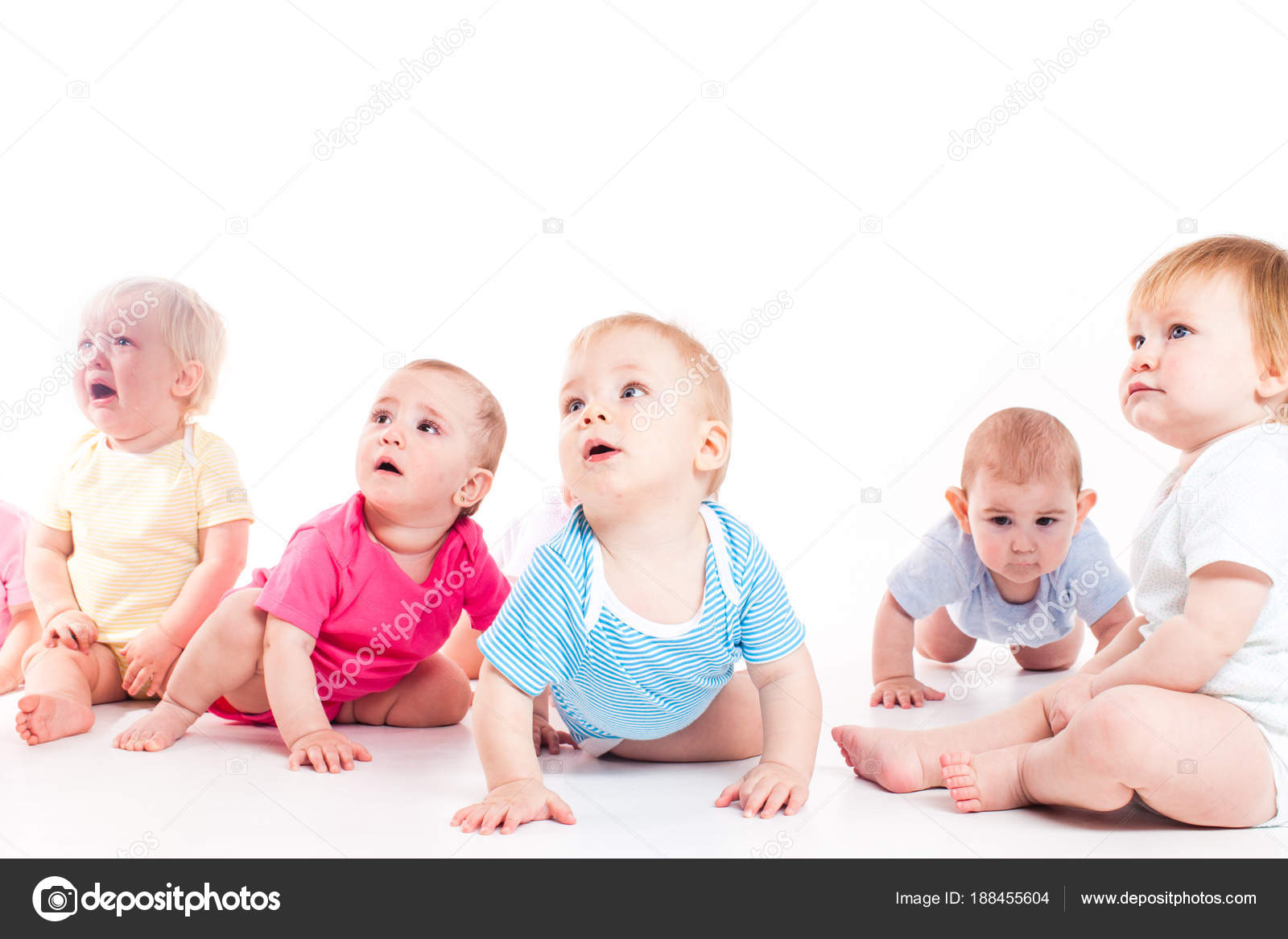 Group Of Children Crying