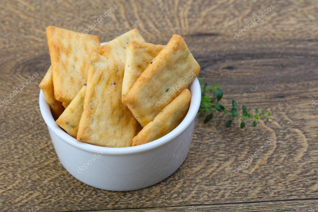 Crispy Crackers in the bowl Stock Photo by ©AndreySt 124956382