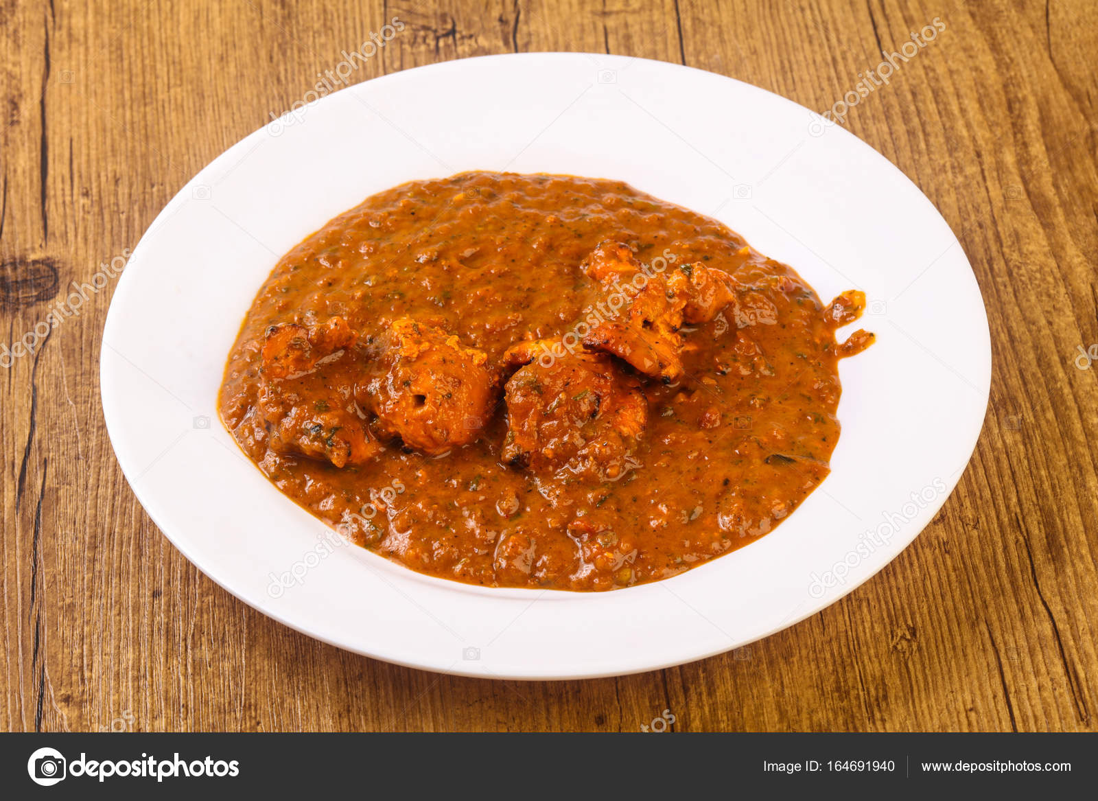 Pollo Masala tradicional indio — Foto de stock #164691940 © AndreySt