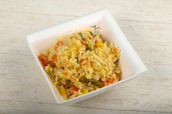 Mexican Rice Vegetables Herbs Stock Photo by ©AndreySt 179385644