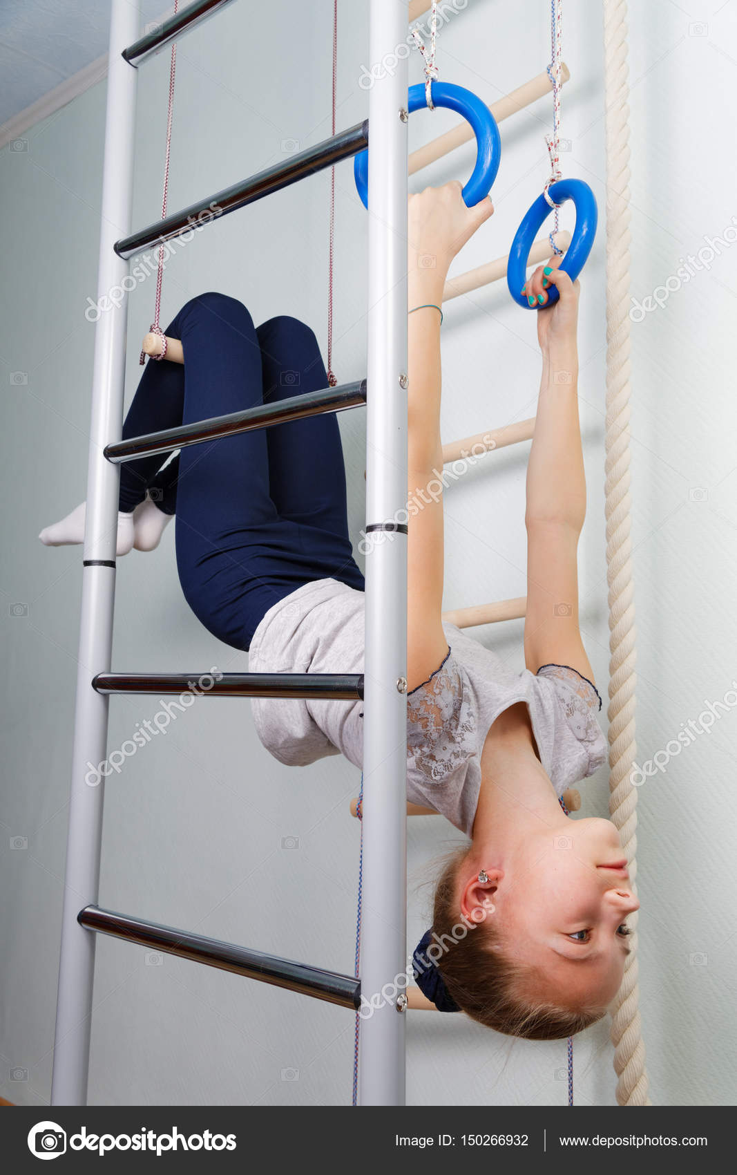 Girl holding flying rings ⬇ Stock Photo, Image by © krugloff #150266932