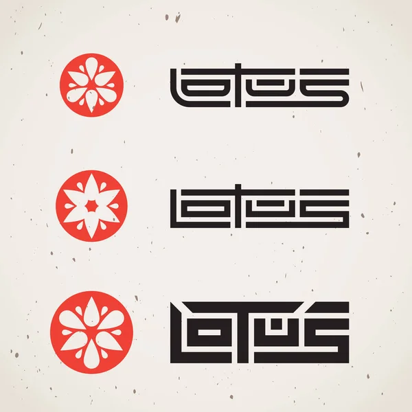 Lotus flower signs set Vector Art Stock Images | Depositphotos