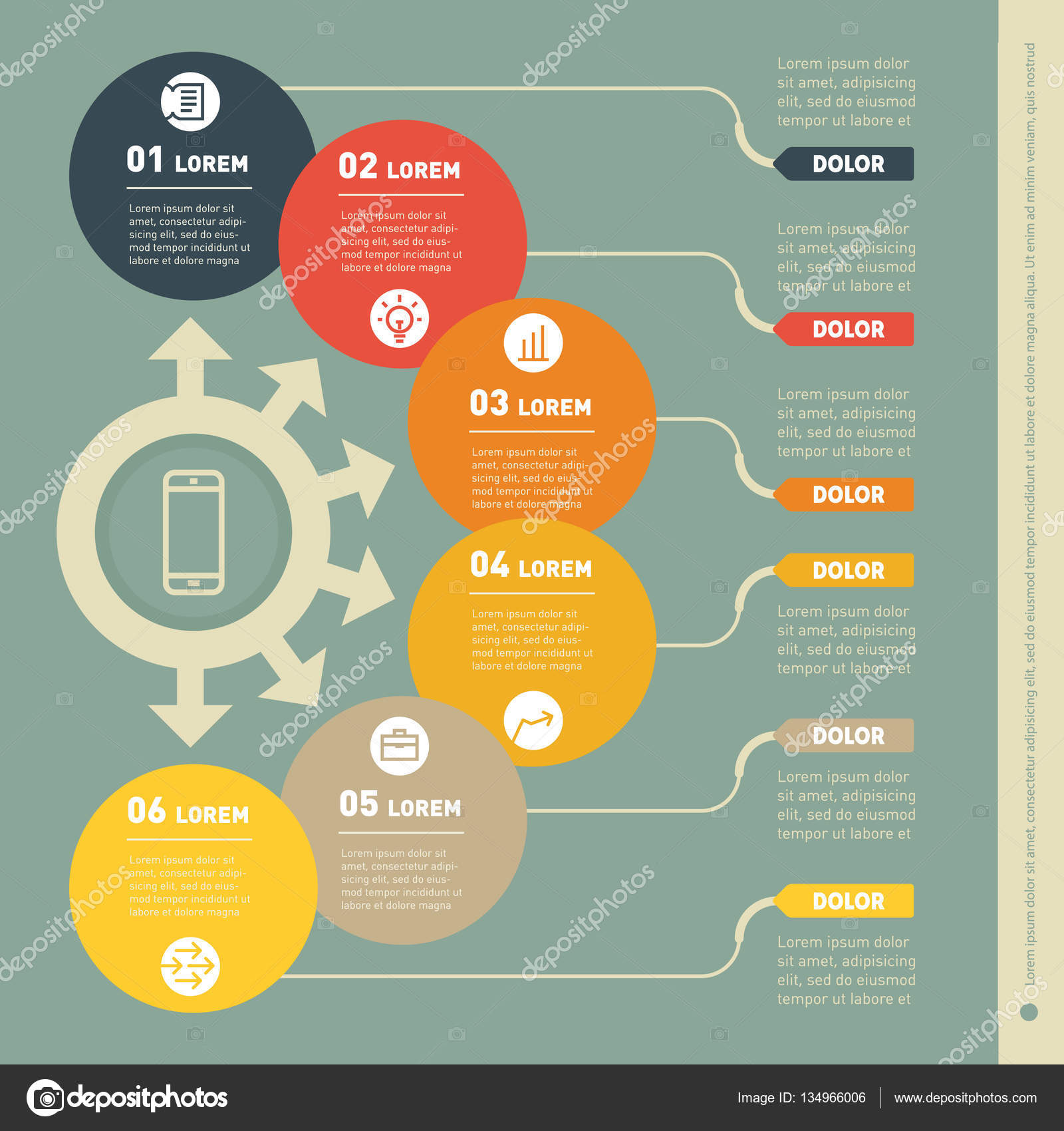Infographic of technology or education process. Stock Vector Image by ...