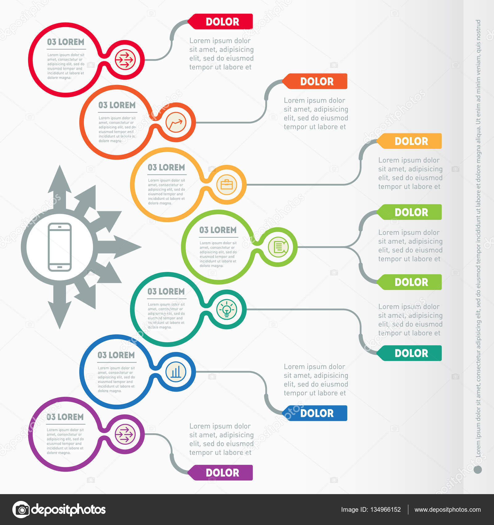 Infographic of technology or education process Stock Vector Image by ...