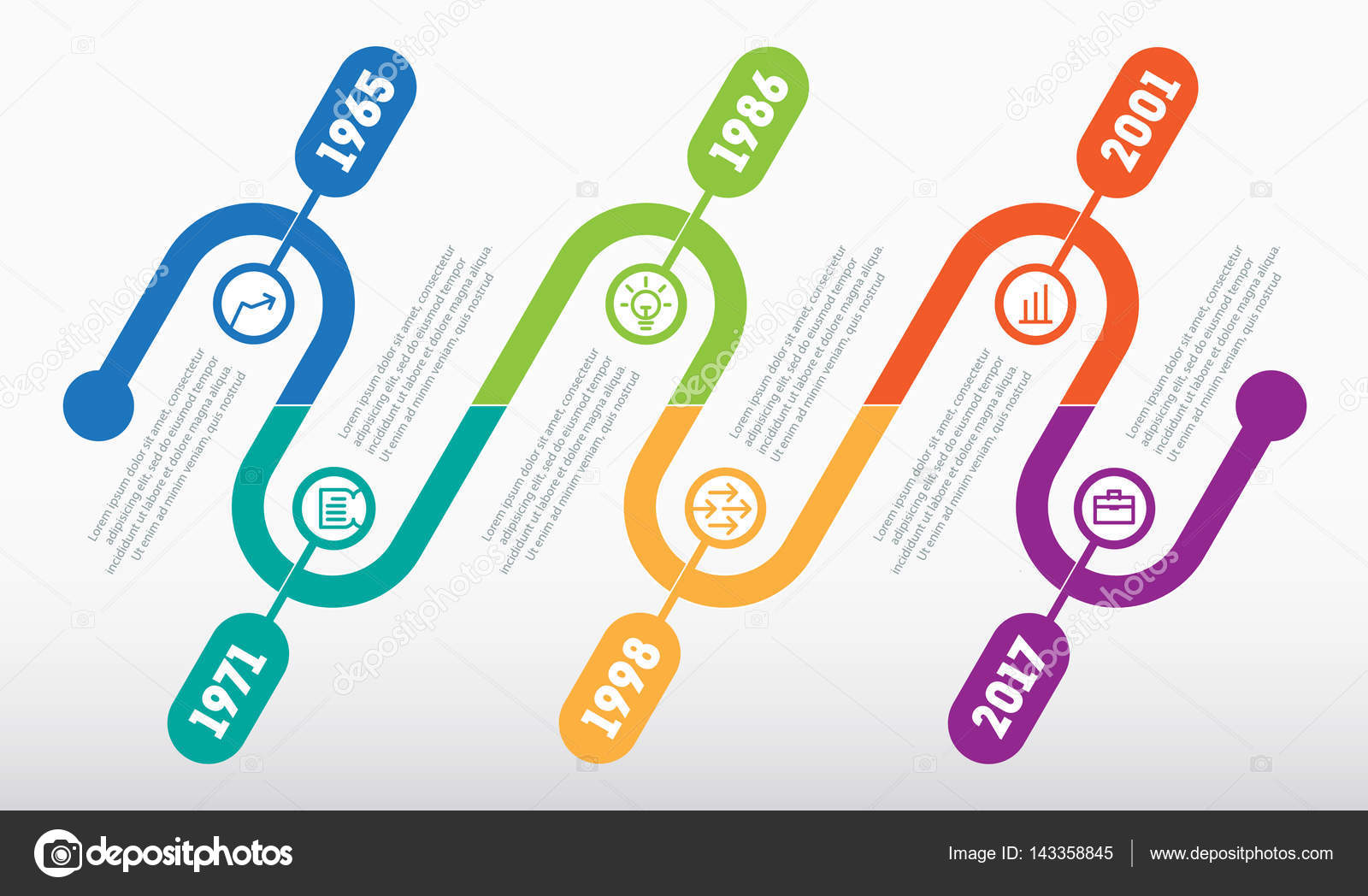 Timeline of technology processes for presentation Stock Vector by ...