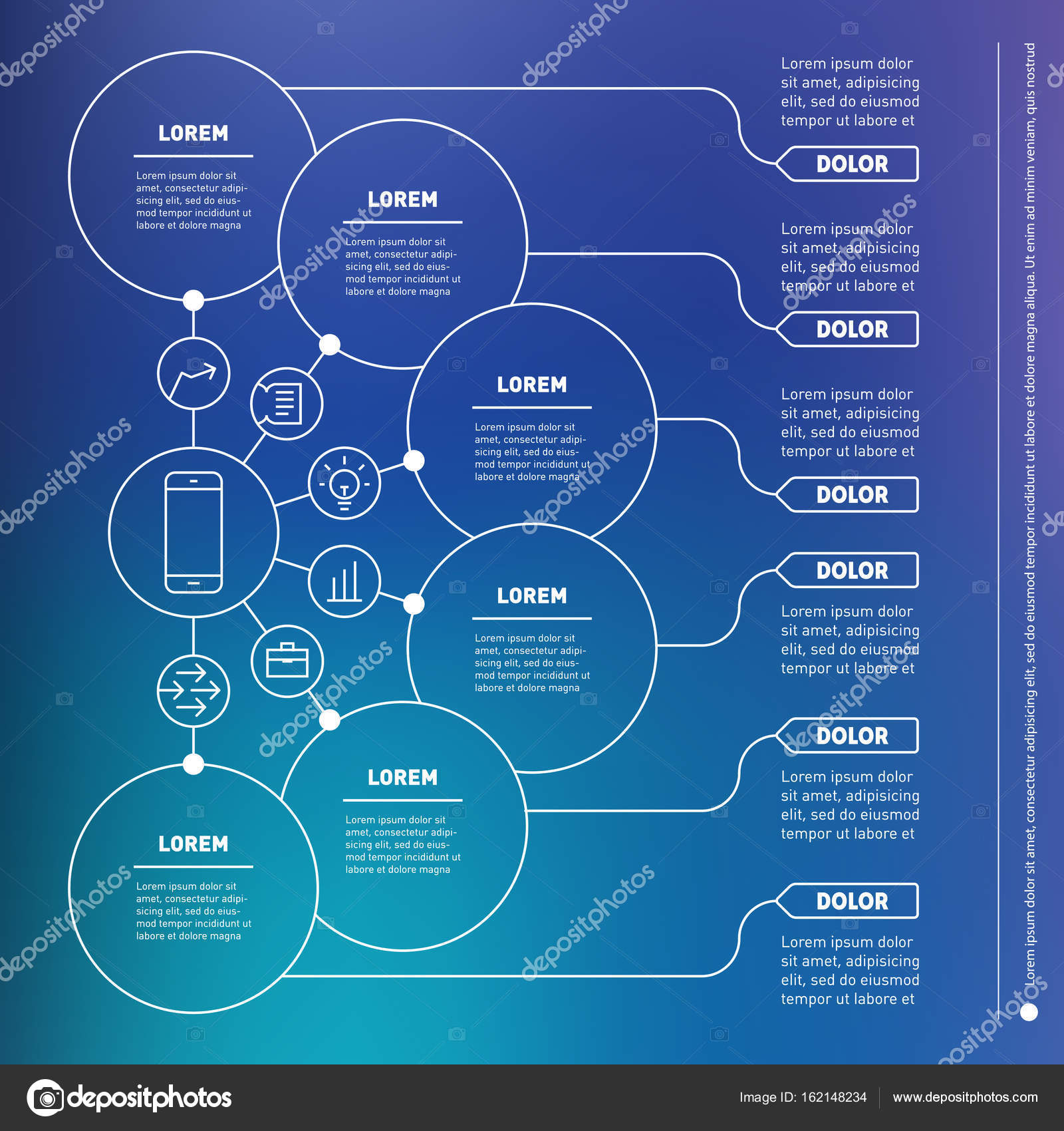 Web template of a infographic diagram Stock Vector by ©thebackground ...