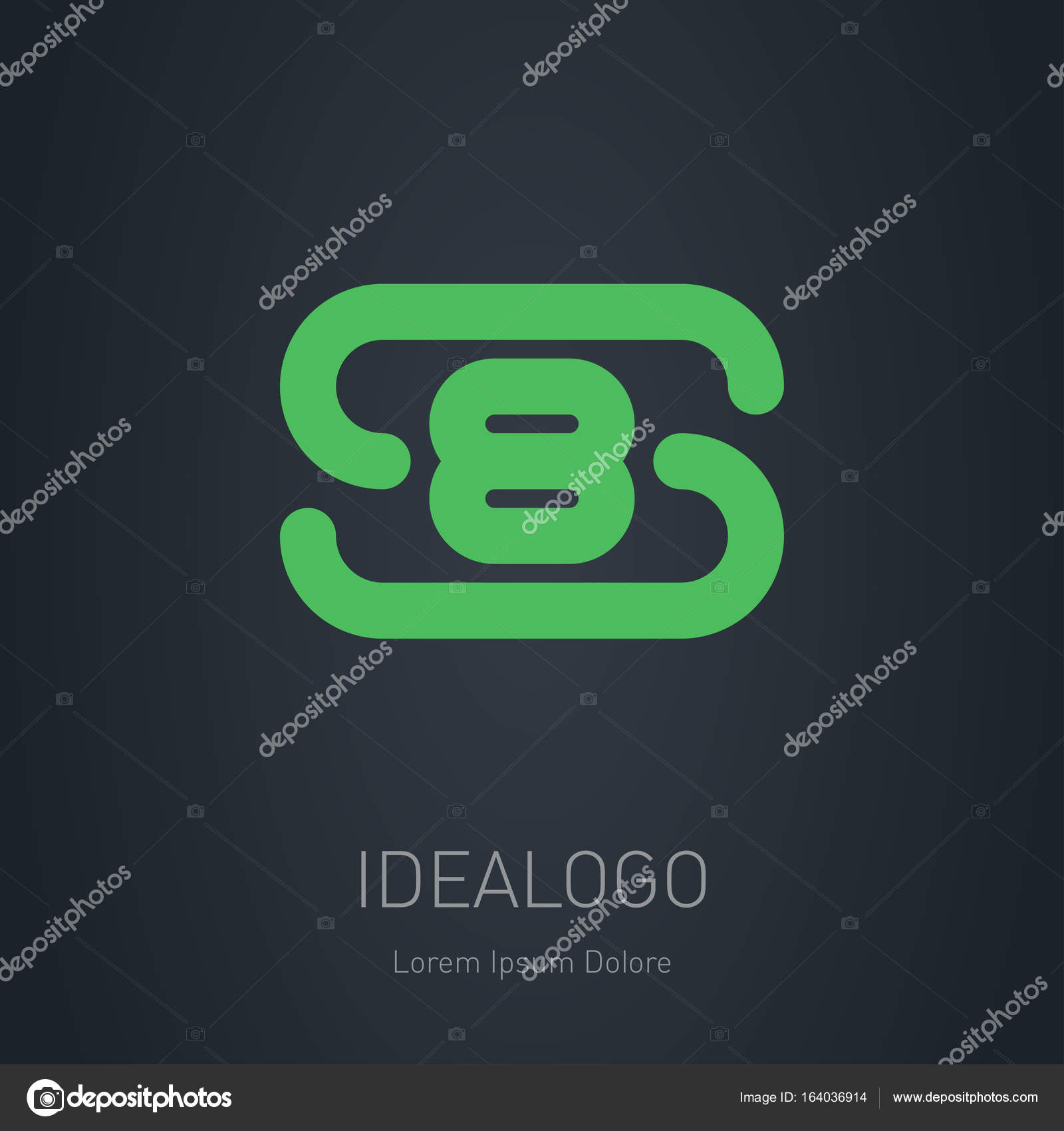 Letter S and Number 8 Stock Vector Image by ©thebackground #164036914