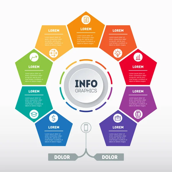 Vector Infographic Basic Components Business Technology Education ...