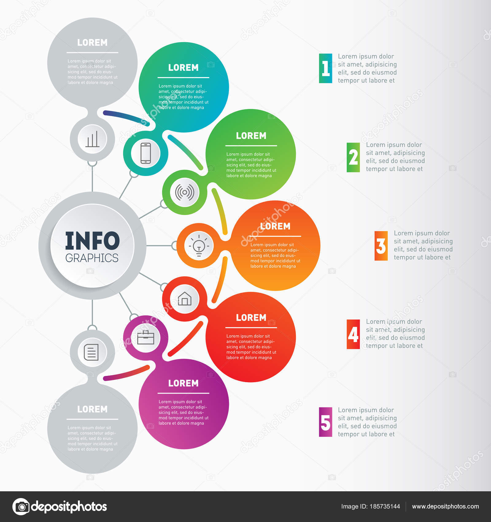 Vector Infographic Technology Education Process Business Presentation ...