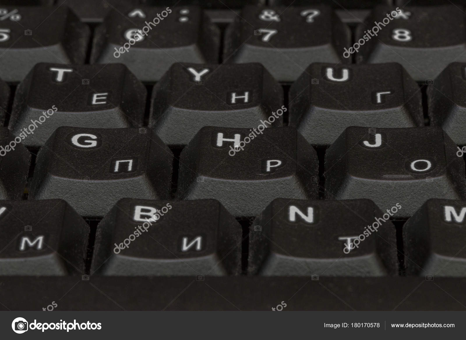 Black keyboard closeup. Keyboard pattern. Horizontal pattern. Vertical ...