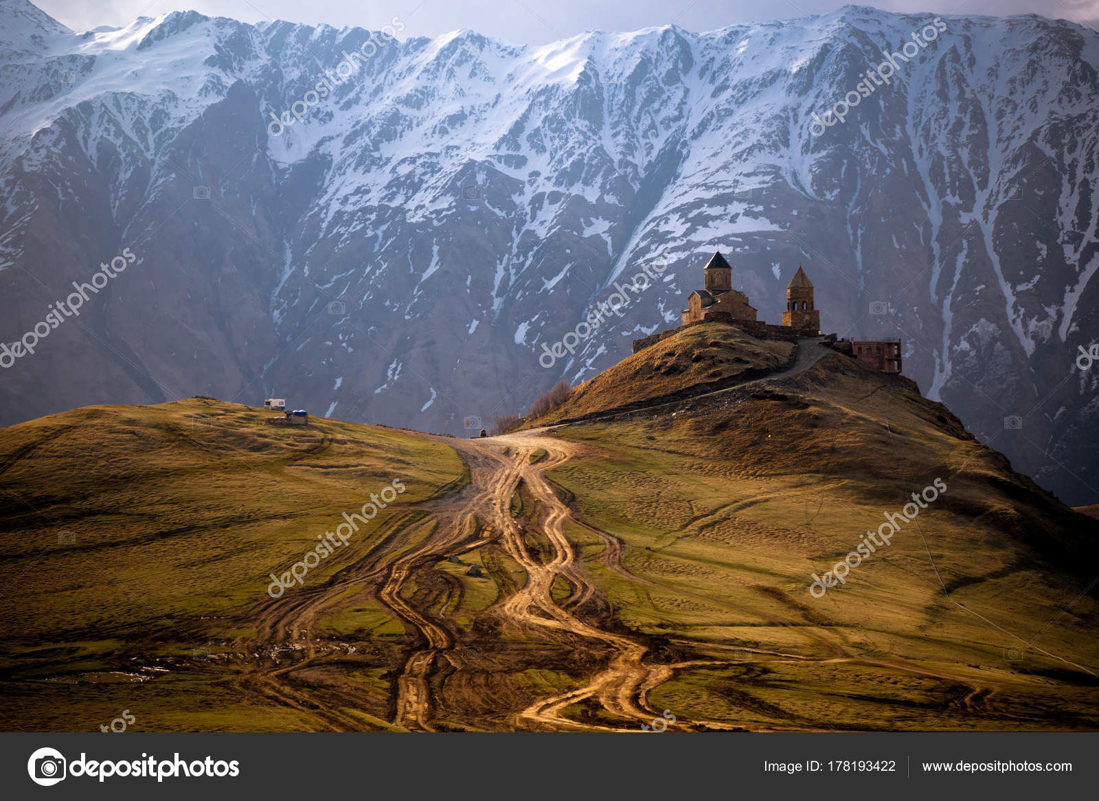 Gergeti Trinity Church Stock Photo by ©svanko 178193422