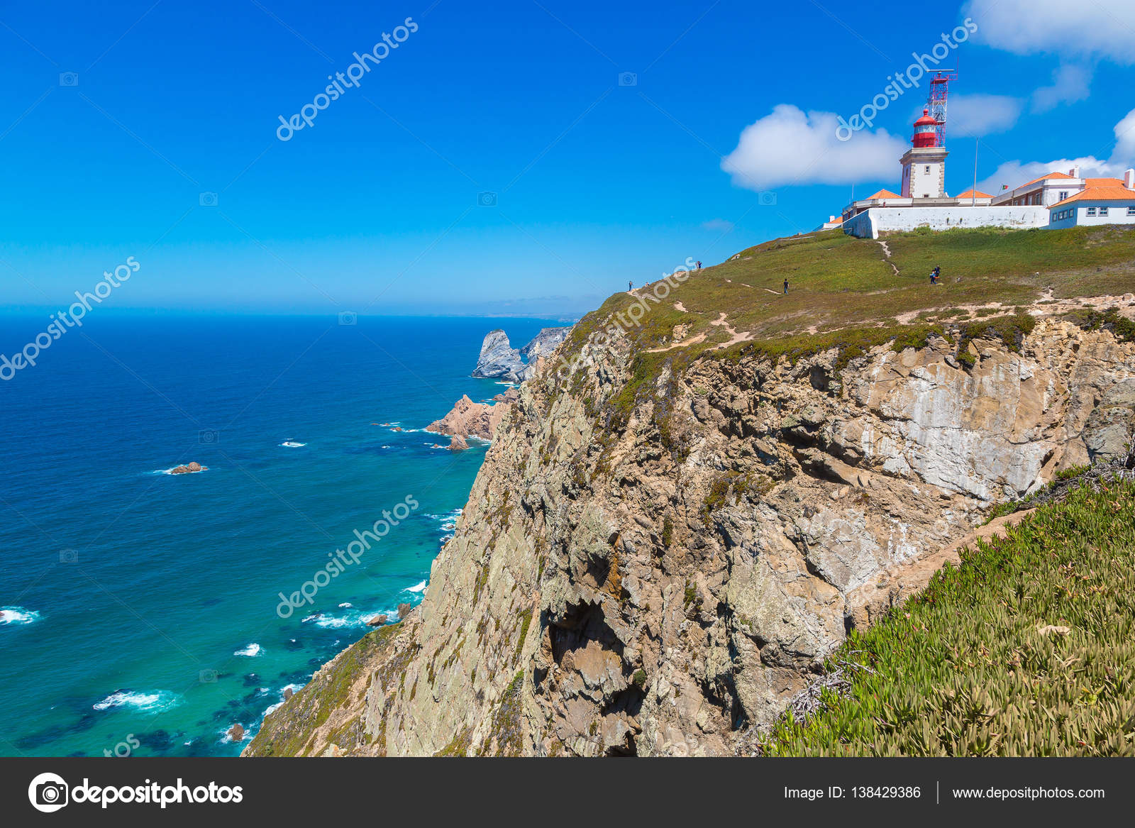Lighthouse in Cabo da Roca — Stock Photo © bloodua #138429386