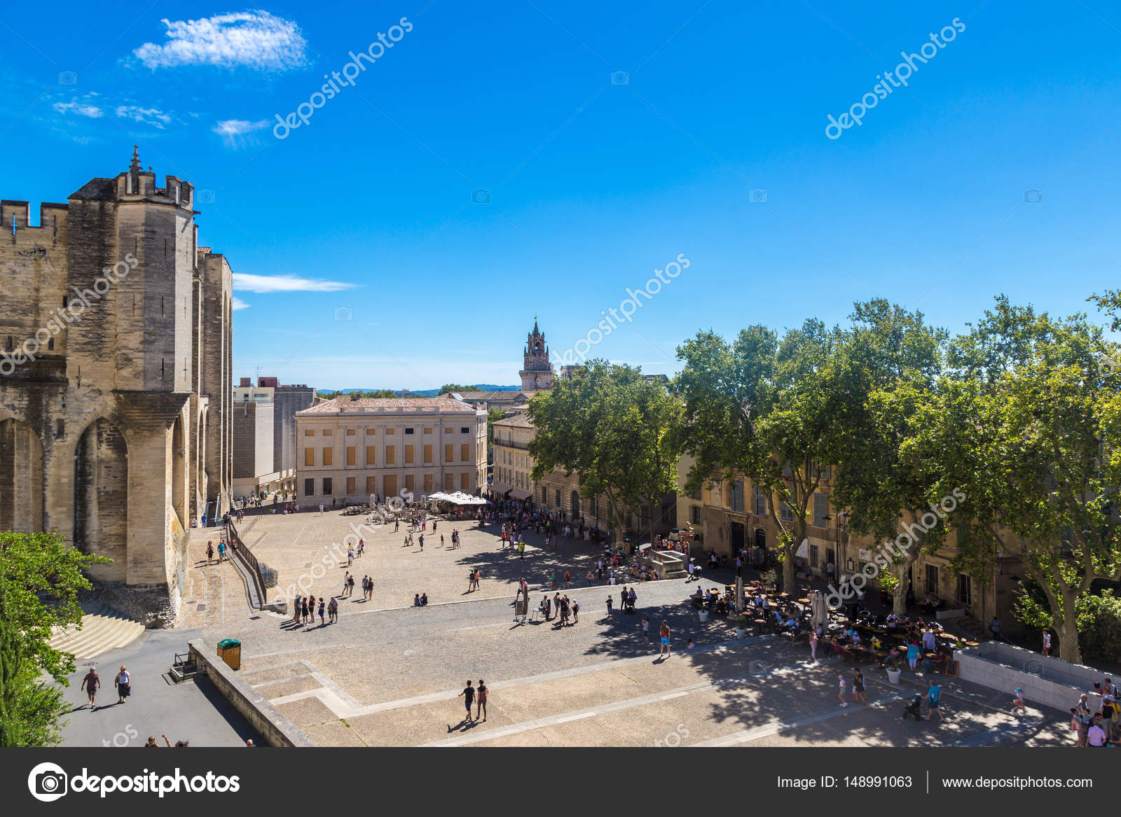 Papal palace in Avignon – Stock Editorial Photo © bloodua #148991063