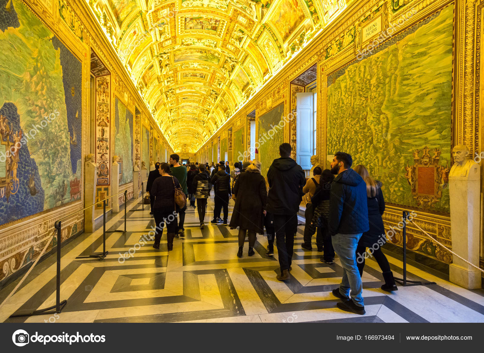 Map Room of Vatican Museum – Stock Editorial Photo © bloodua #166973494