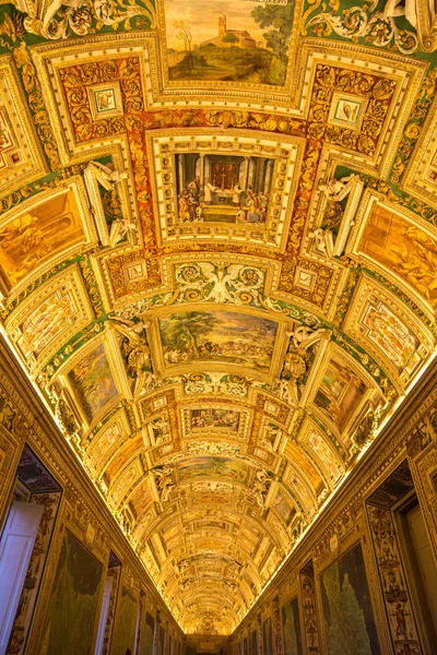 Papal Symbol Statues Vatican Museum Inside Map Room Ceiling Deta – Stock Editorial Photo ...