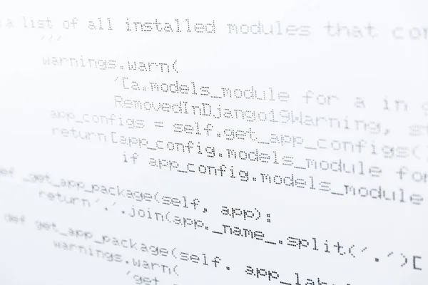 Programming code on a white background - Stock Image - Everypixel