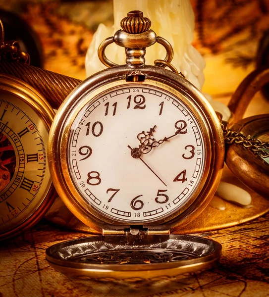 Old fashioned pocket watch | Antique pocket watch. — Stock Photo ...