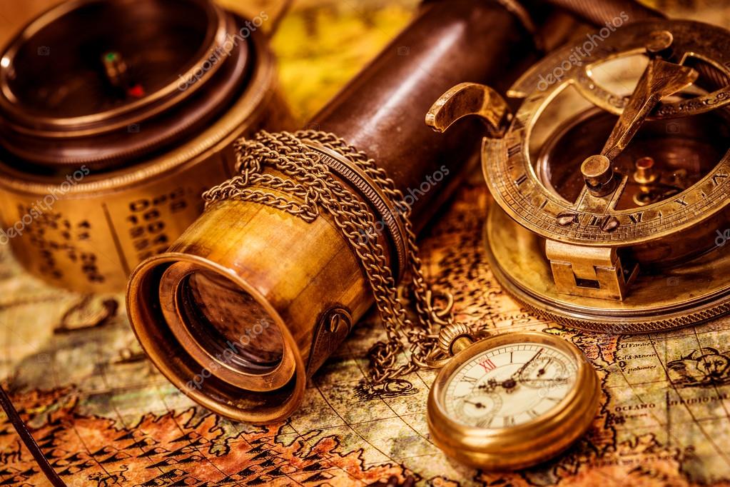 Vintage magnifying glass lies on an ancient world map Stock Photo by ... Vintage magnifying glass lies on an ancient world map Stock Photo by ...