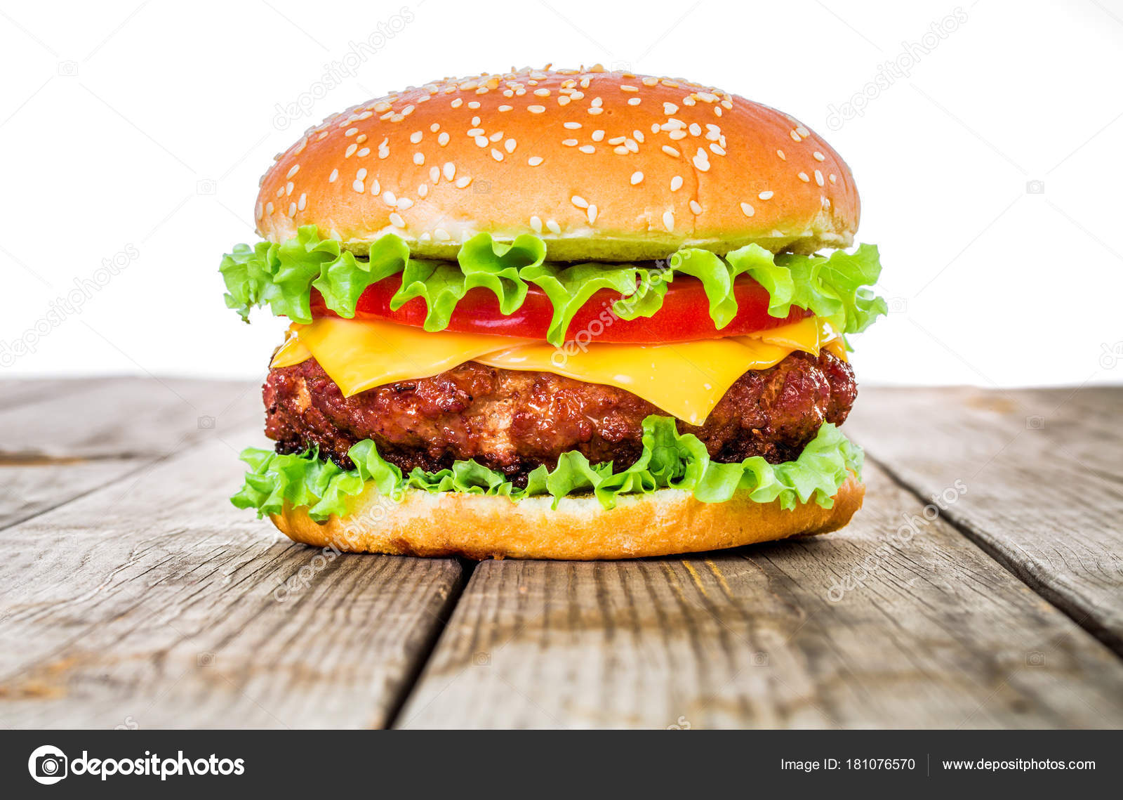 Tasty and appetizing hamburger cheeseburger Stock Photo by ©cookelma ...