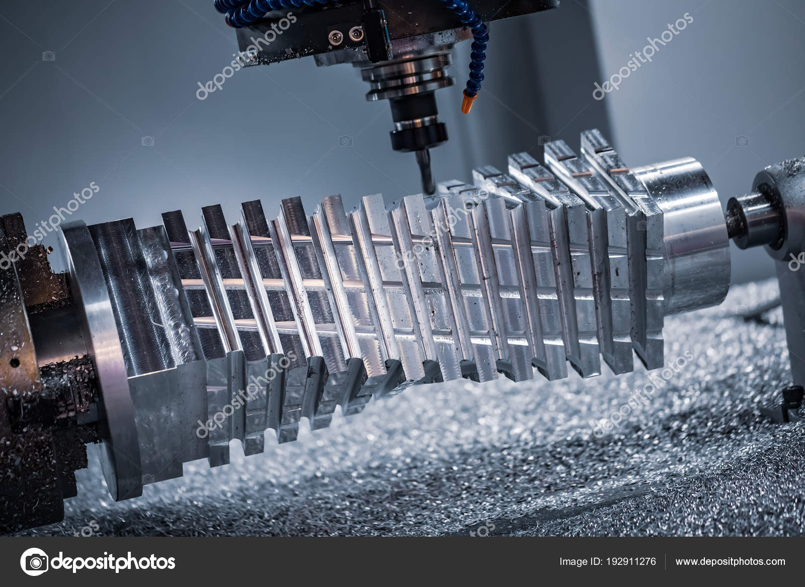 Metalworking CNC milling machine. Stock Photo by ©cookelma 192911276