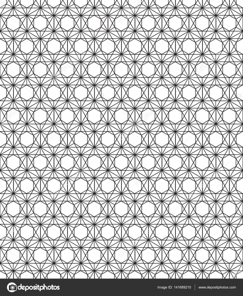 Illustration seamless texture white geometric patterned backgrou Stock ...