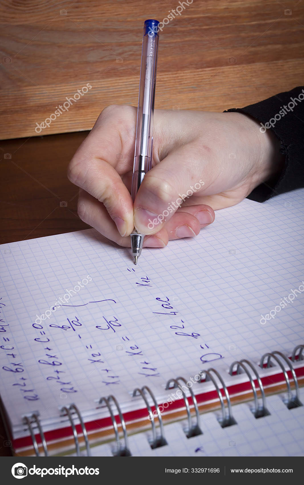 Mathematical formulas in a notebook Stock Photo by ©VIPDesignUSA 332971696